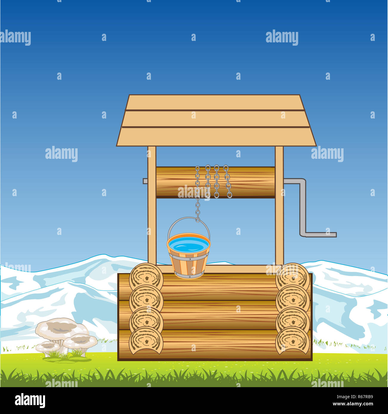 Well with water Stock Photo - Alamy