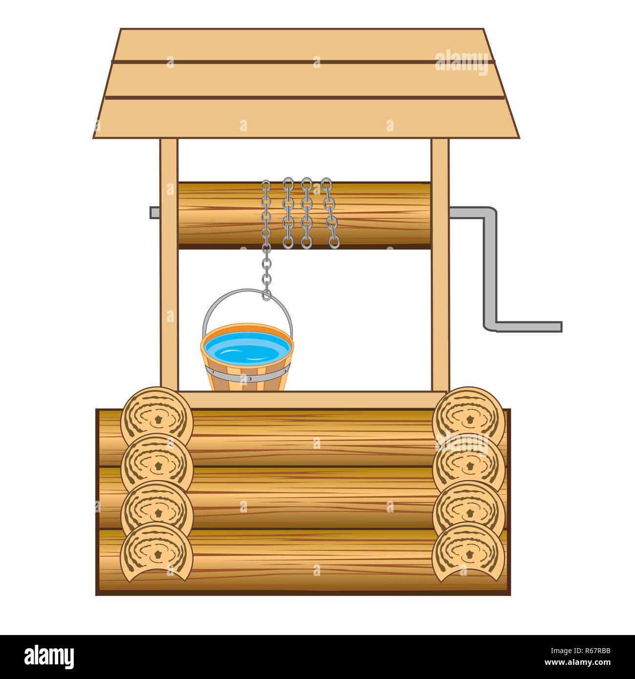 Drinking water well Cut Out Stock Images & Pictures - Alamy