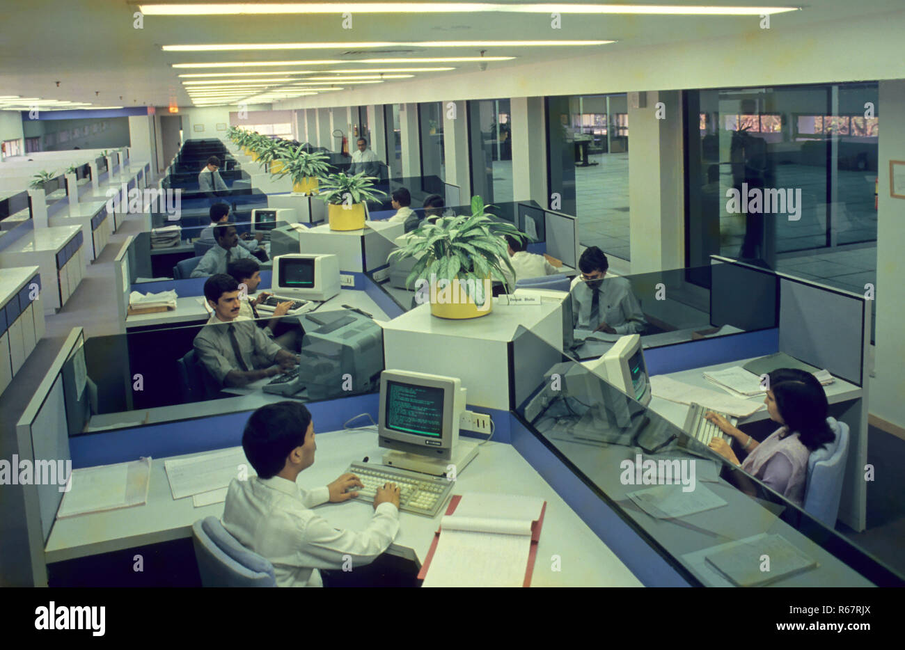 people working in office, india Stock Photo - Alamy