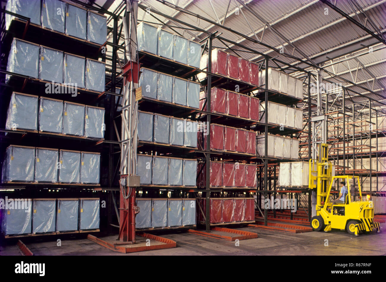 warehouse of Refrigerator making factory, india Stock Photo - Alamy