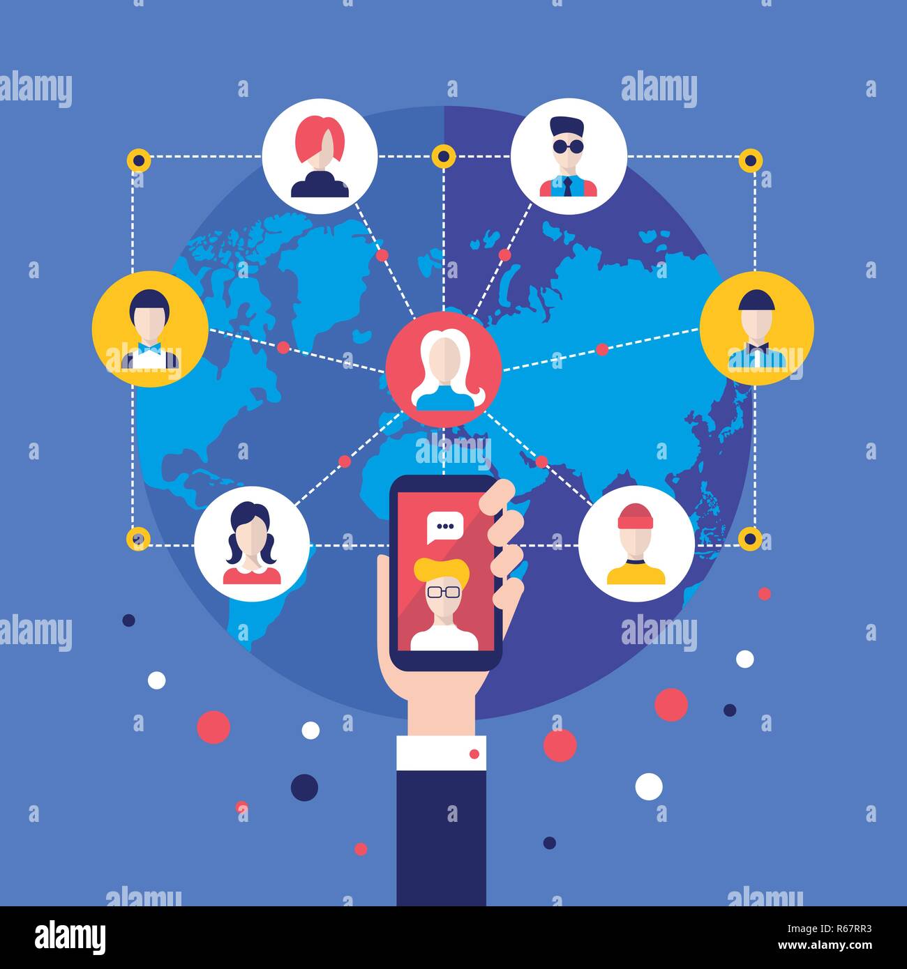 Phone global communication hi-res stock photography and images - Alamy