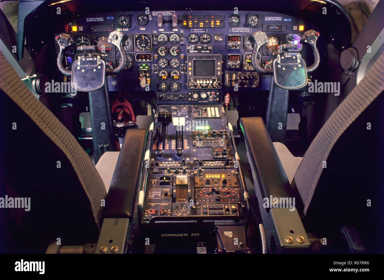 cockpit of aircraft, india Stock Photo - Alamy