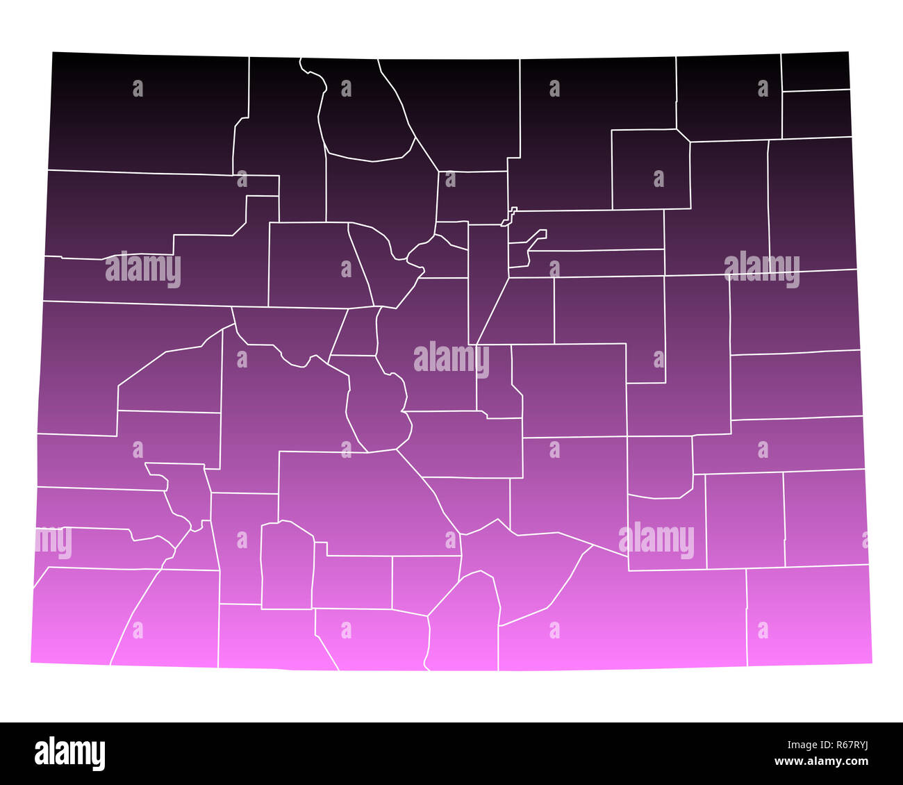 geographical map of colorado