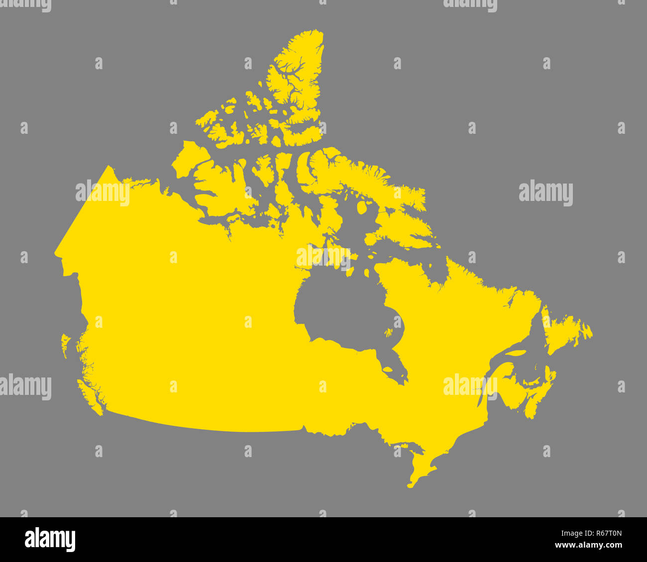 map of canada Stock Photo - Alamy