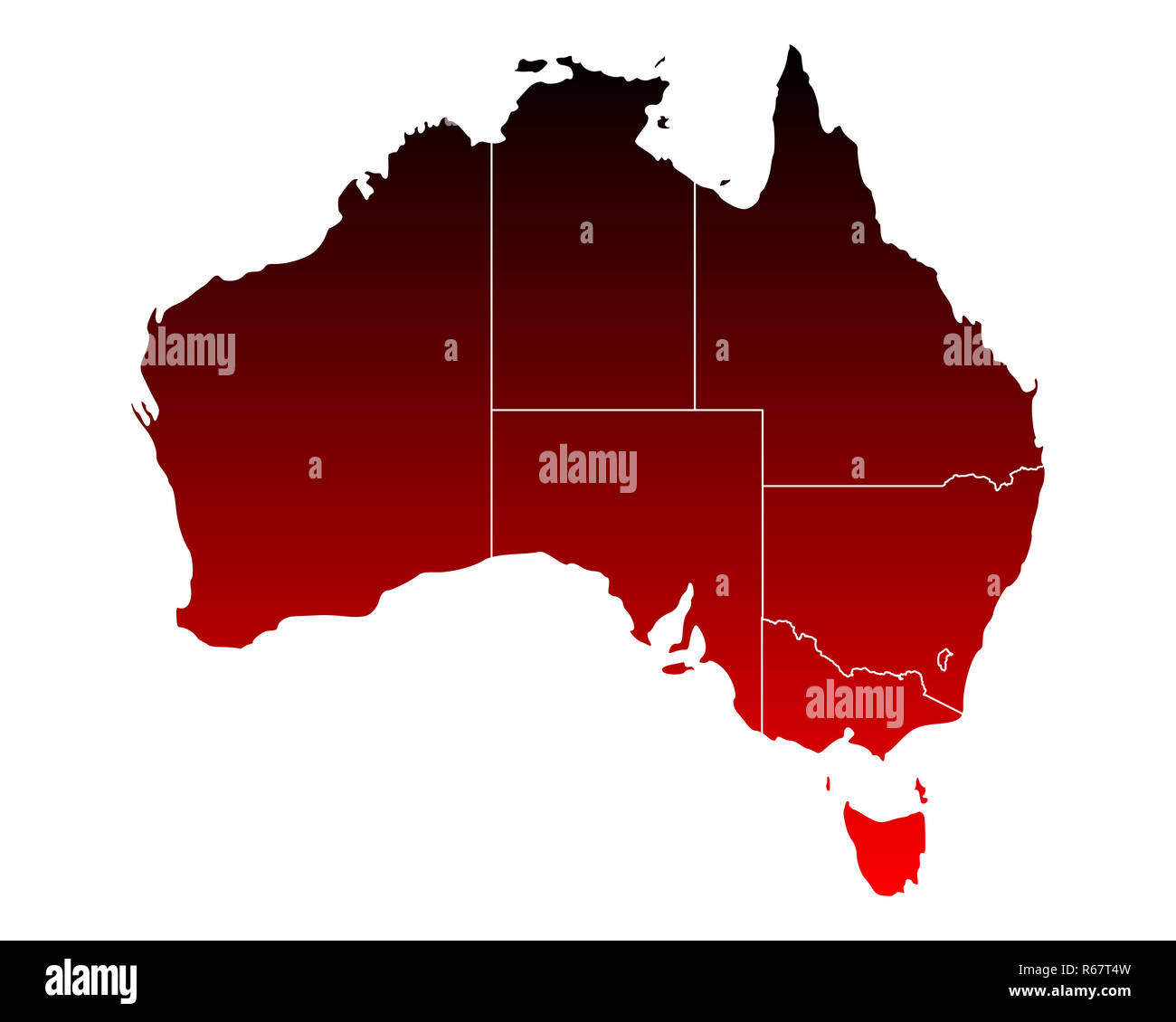 map of australia Stock Photo - Alamy