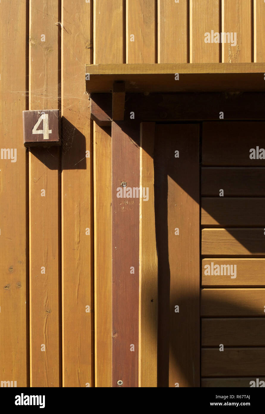 Detail of hut door with number hi-res stock photography and images - Alamy