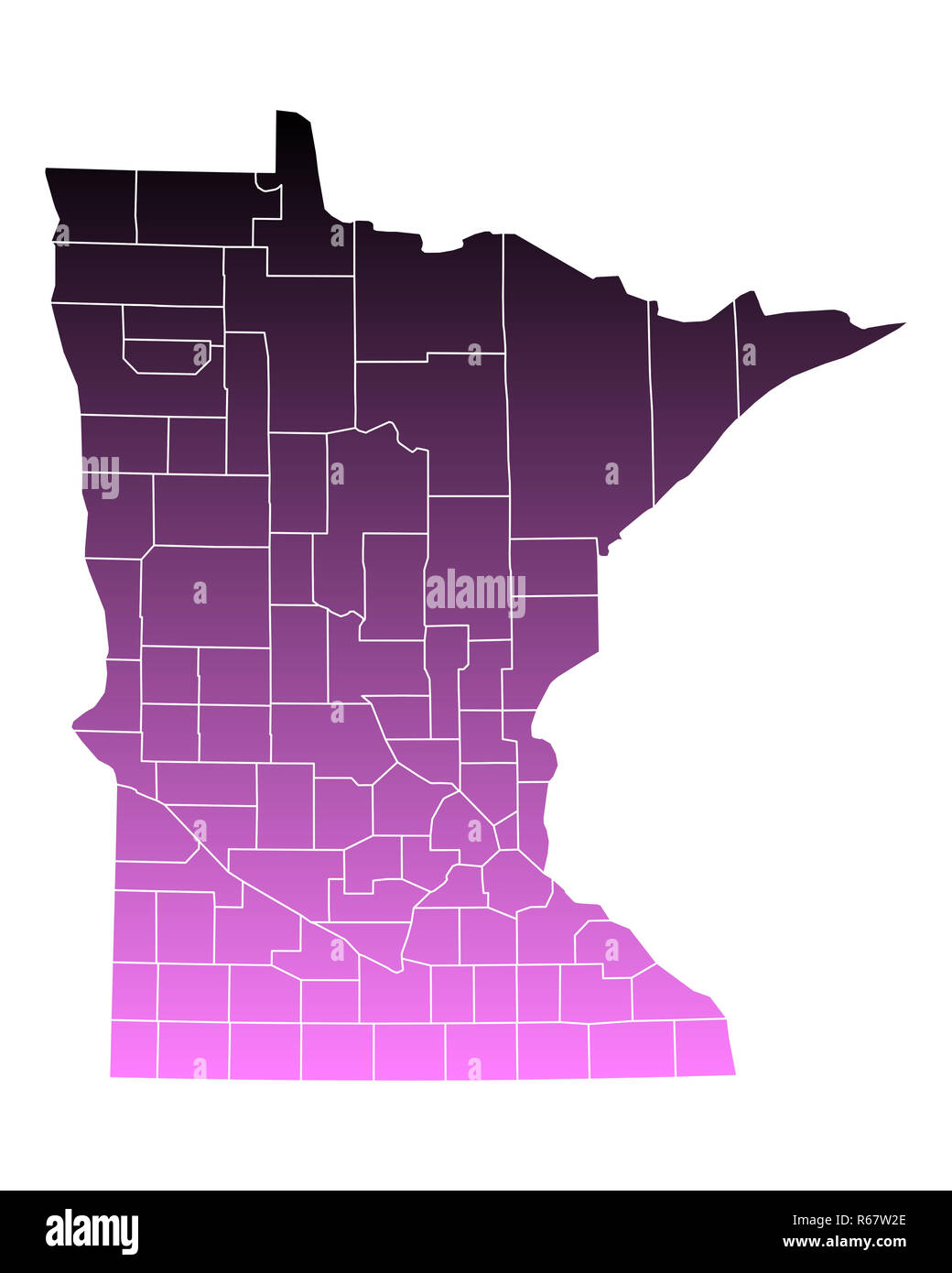 map of minnesota Stock Photo - Alamy