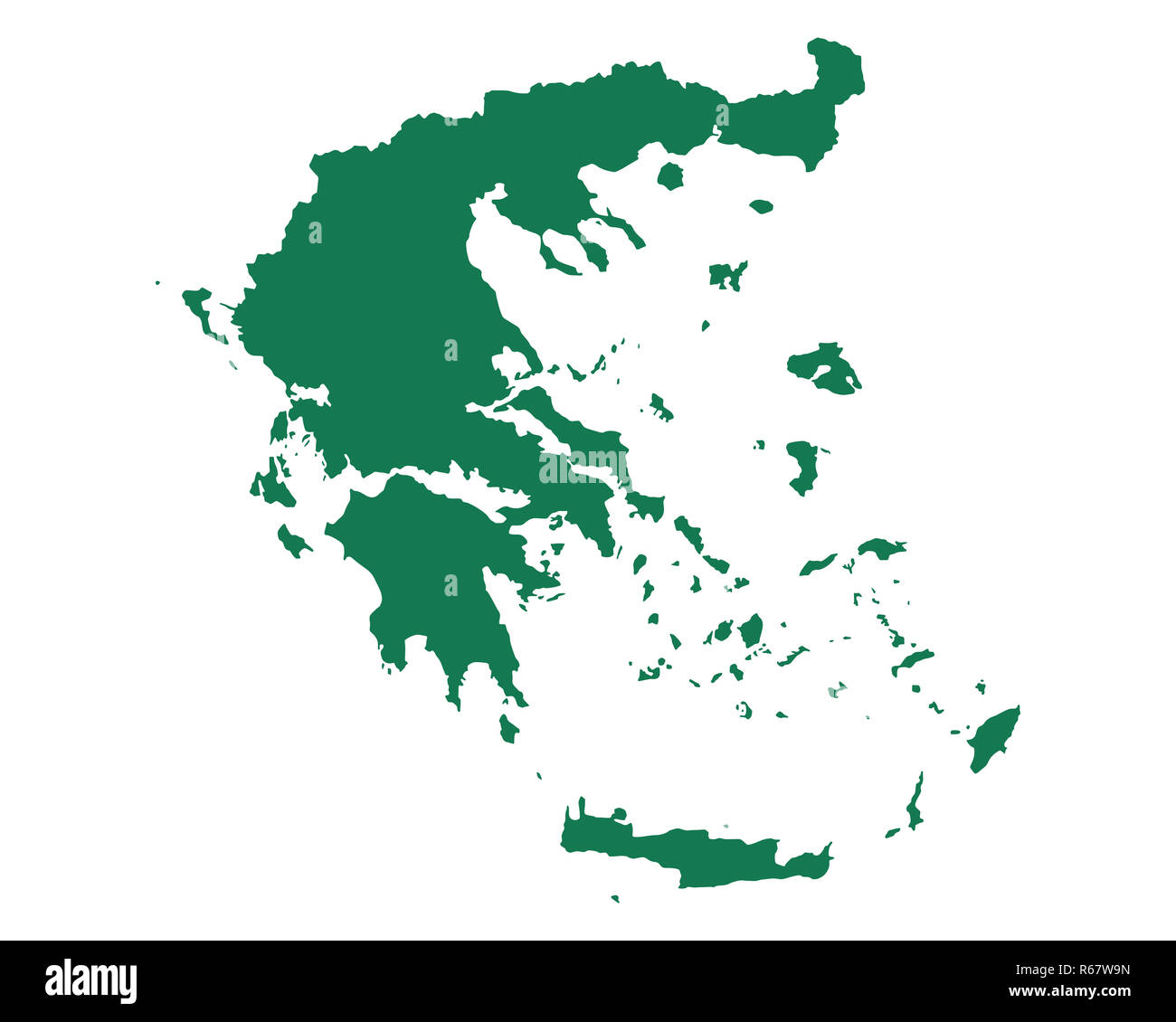map of greece Stock Photo - Alamy