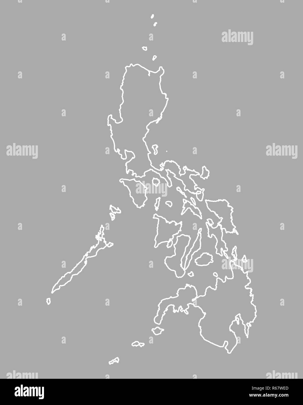 map of the philippines Stock Photo - Alamy