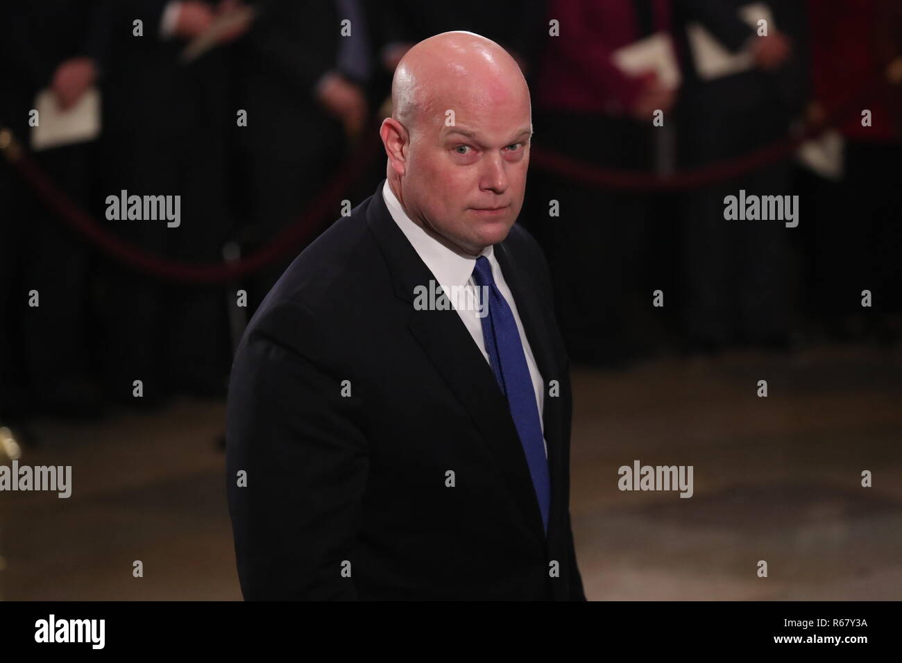Acting U.S. Attorney General Matthew Whittaker arrives inside the U.S ...