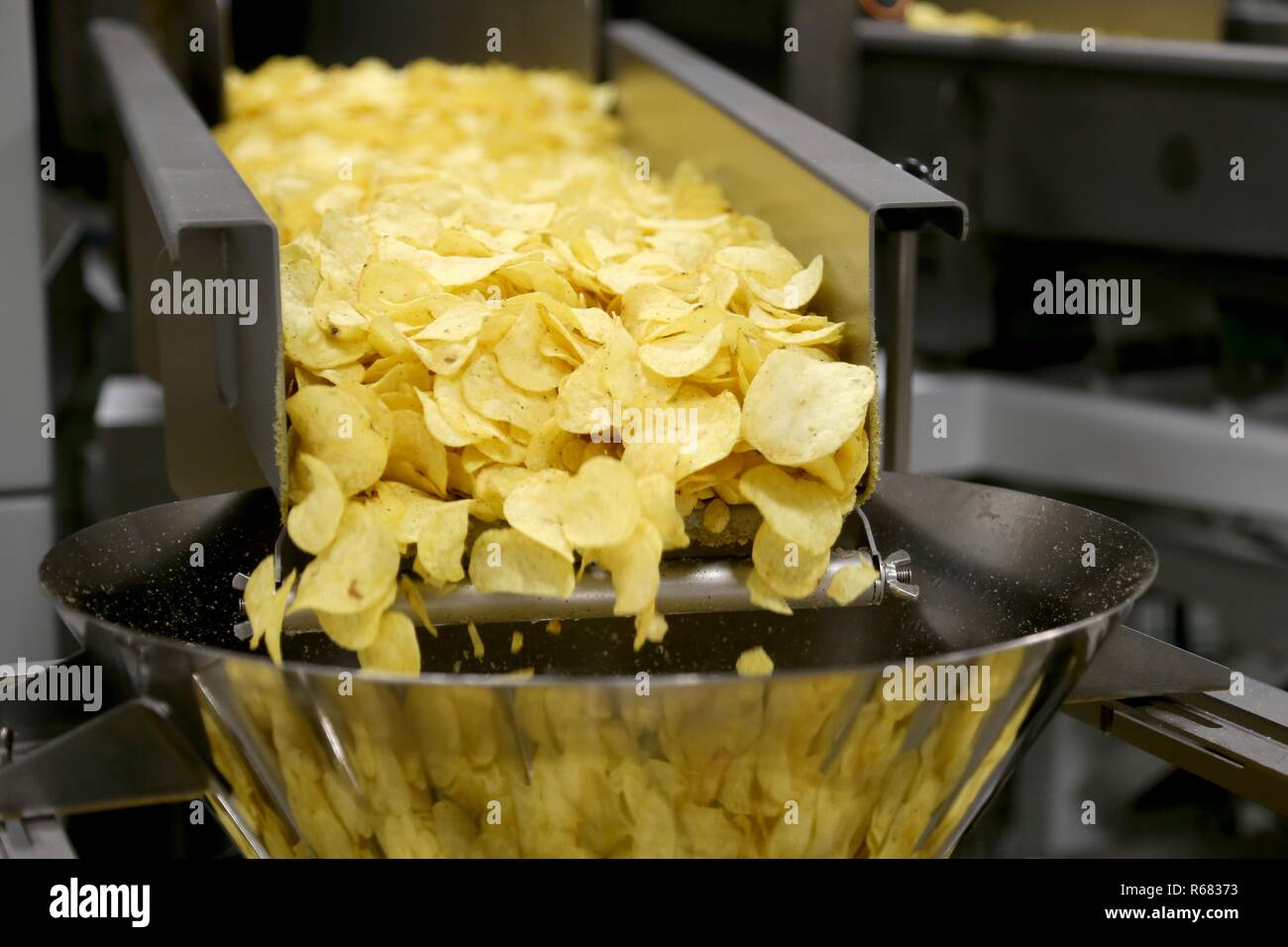 Lays crisps production line at the Frito-Lay factory on November 22 ...