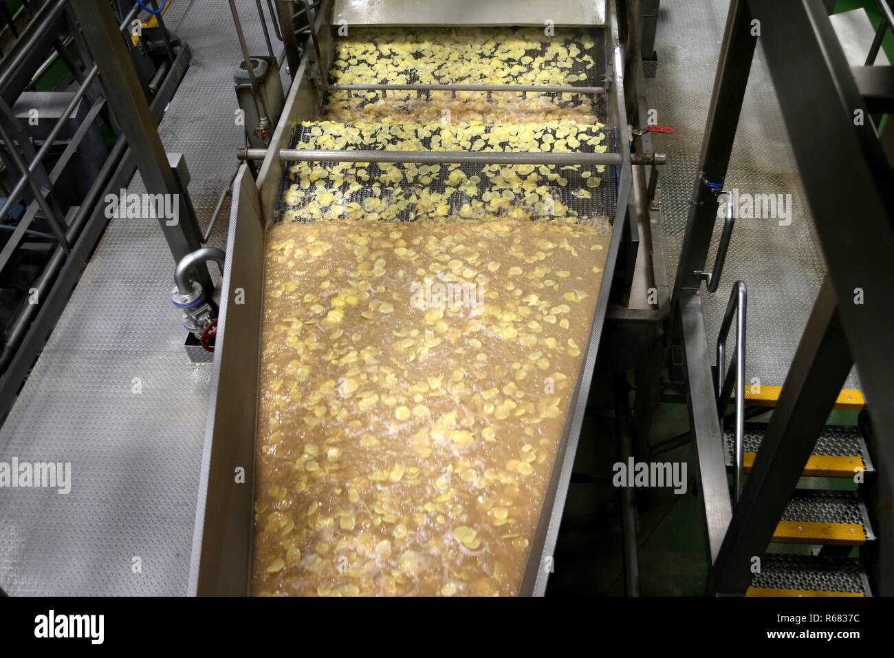 Lays crisps production line at the Frito-Lay factory on November 22 ...