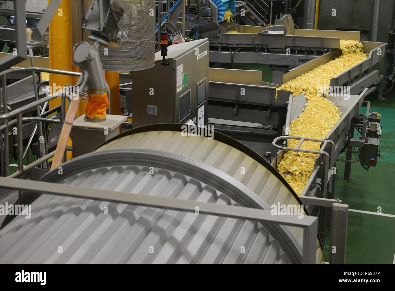 Lays crisps production line at the Frito-Lay factory on November 22 ...