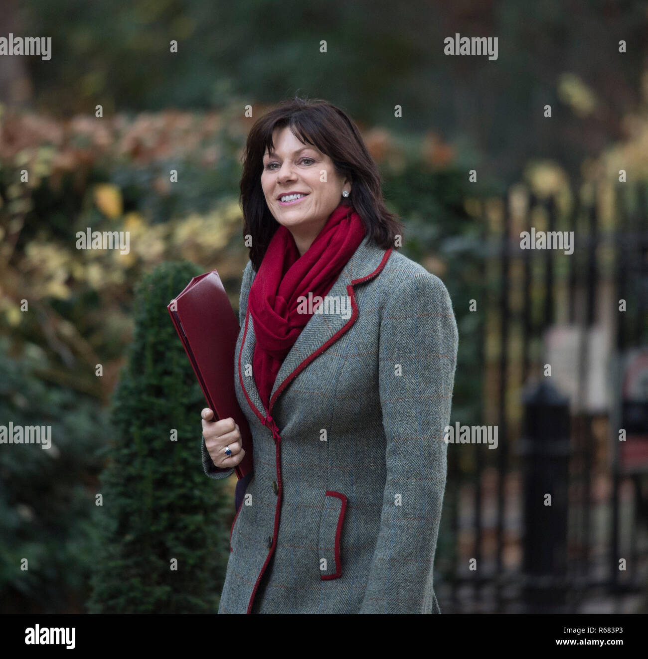 Downing Street, London, UK. 4 December 2018. Claire Perry, Minister of ...