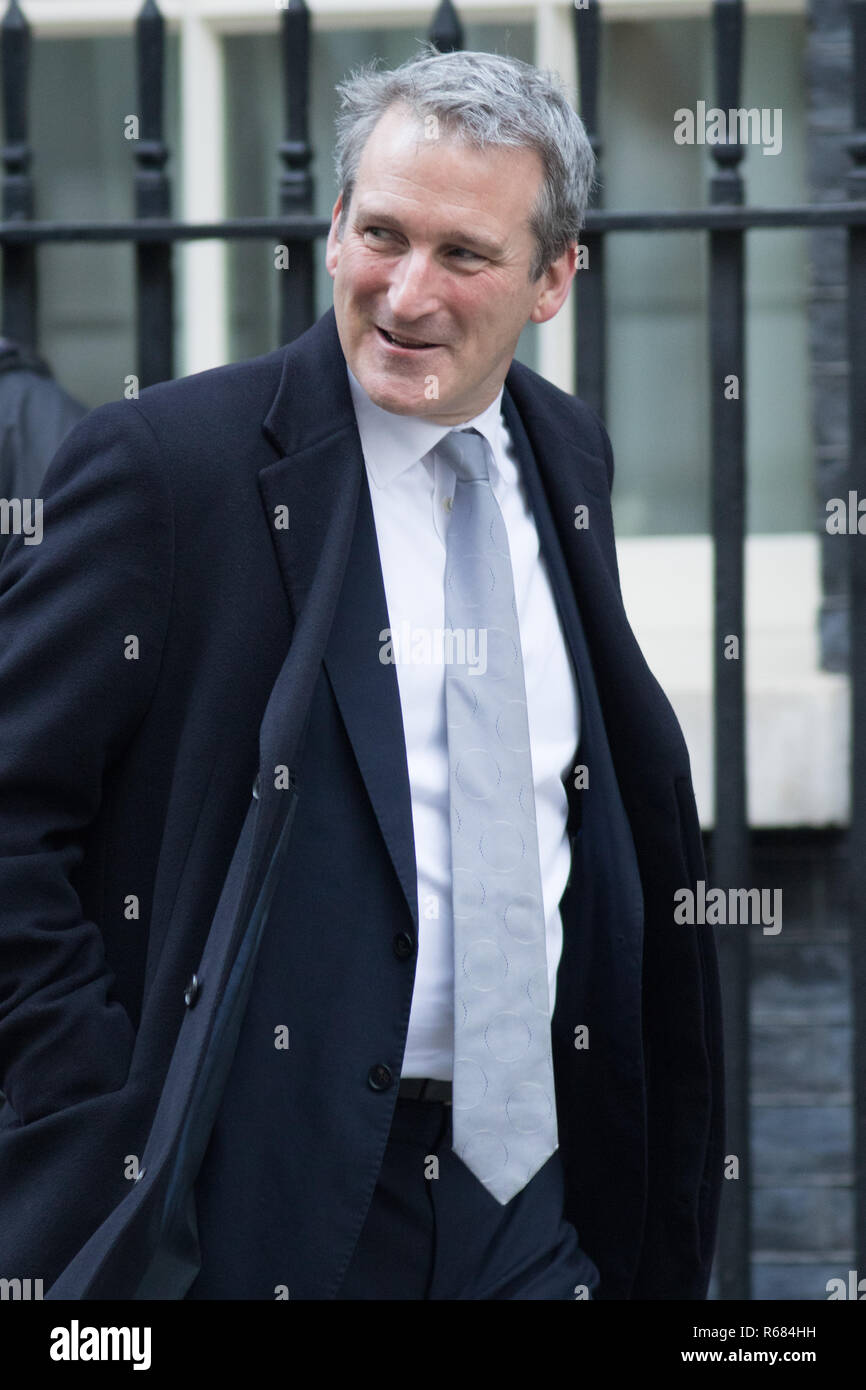 Education secretary damian hinds leave downing street hi-res stock ...