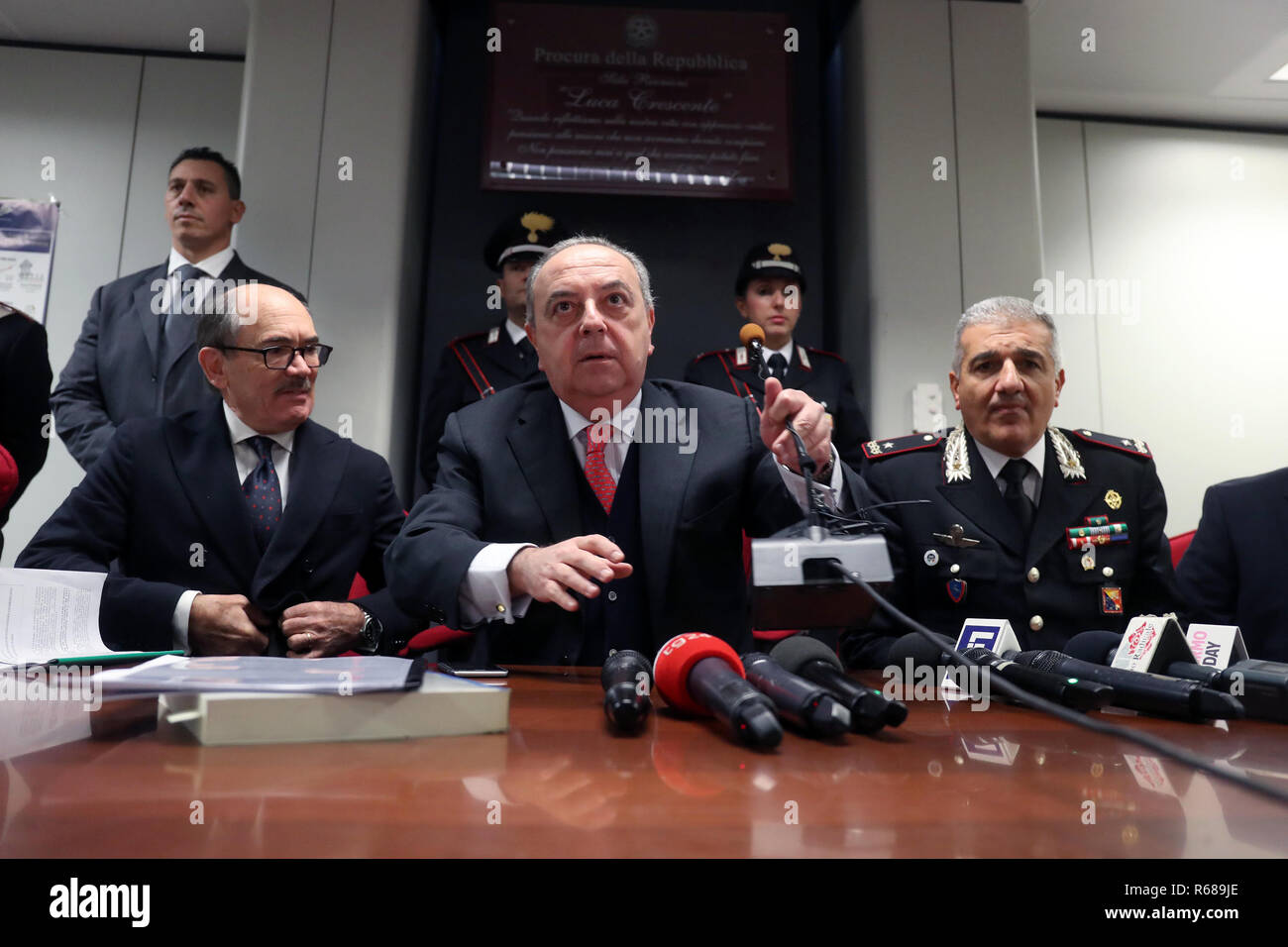 Palermo, the national anti-mafia prosecutor Federico Cafiero De Raho ...