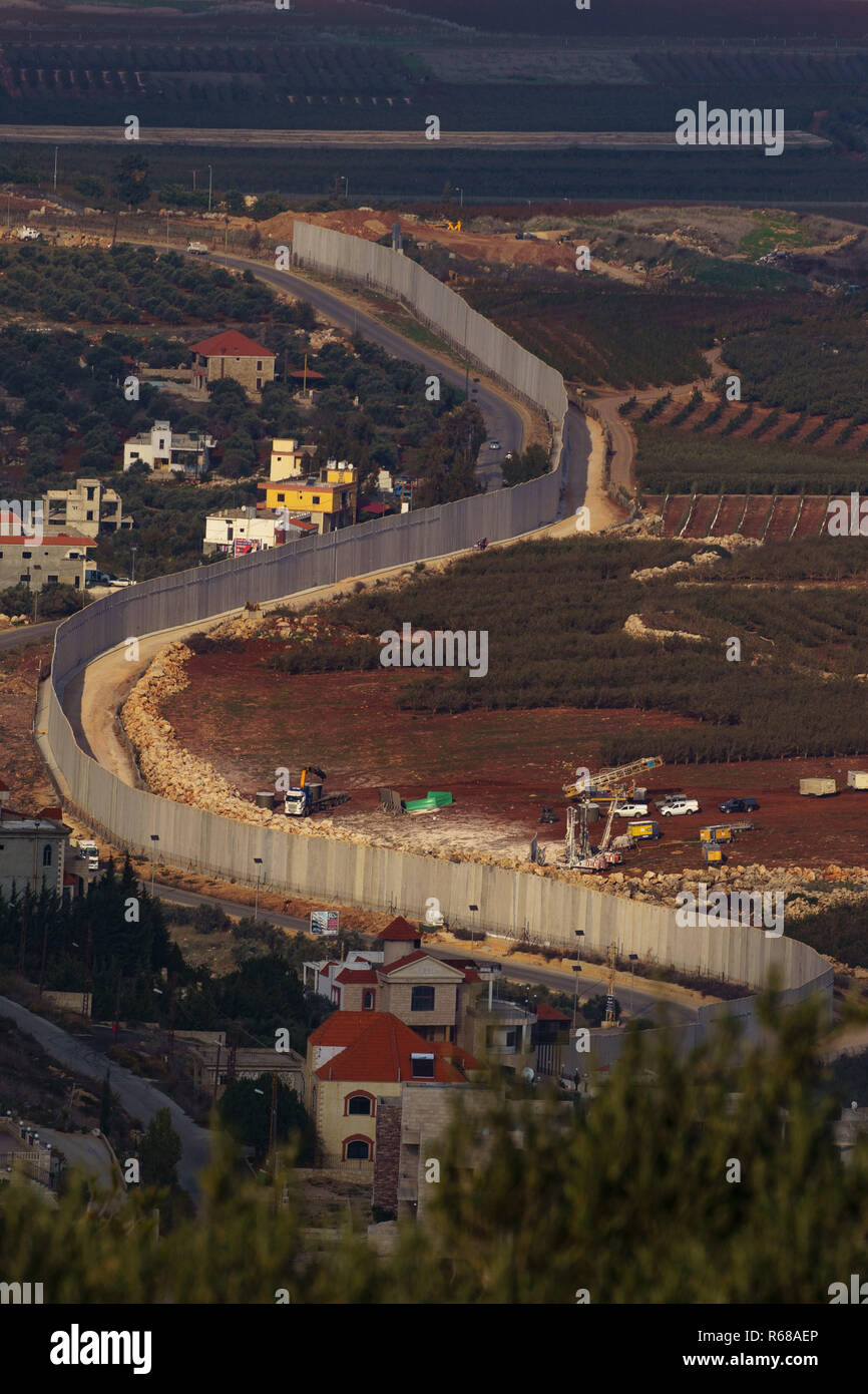 Misgav Am, Israel. 4th Dec, 2018. Photo taken on Dec. 4, 2018 from the ...