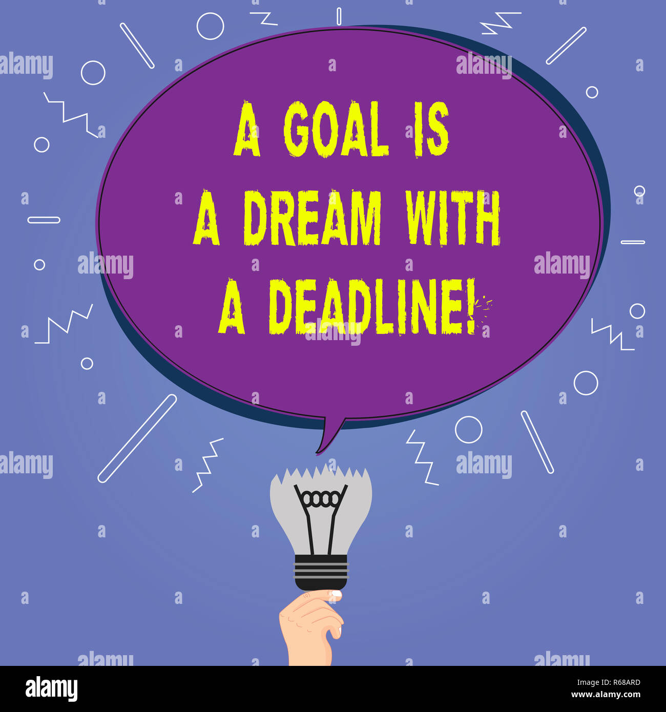 Goals are dreams with deadlines hi-res stock photography and images - Alamy