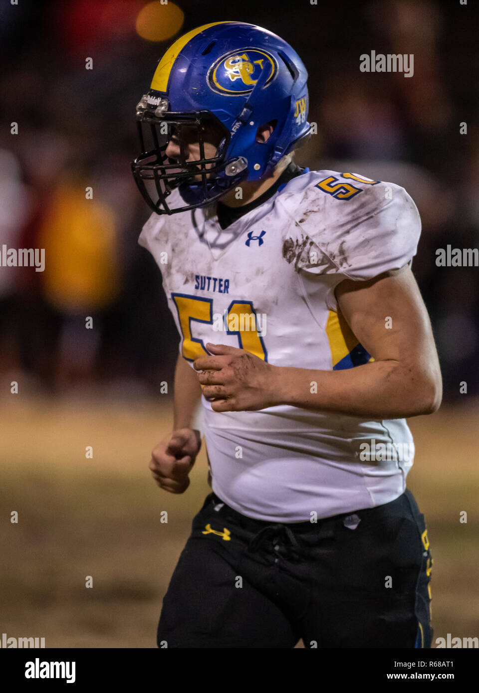 Football action with West Valley vs. Sutter High School in Cottonwood ...