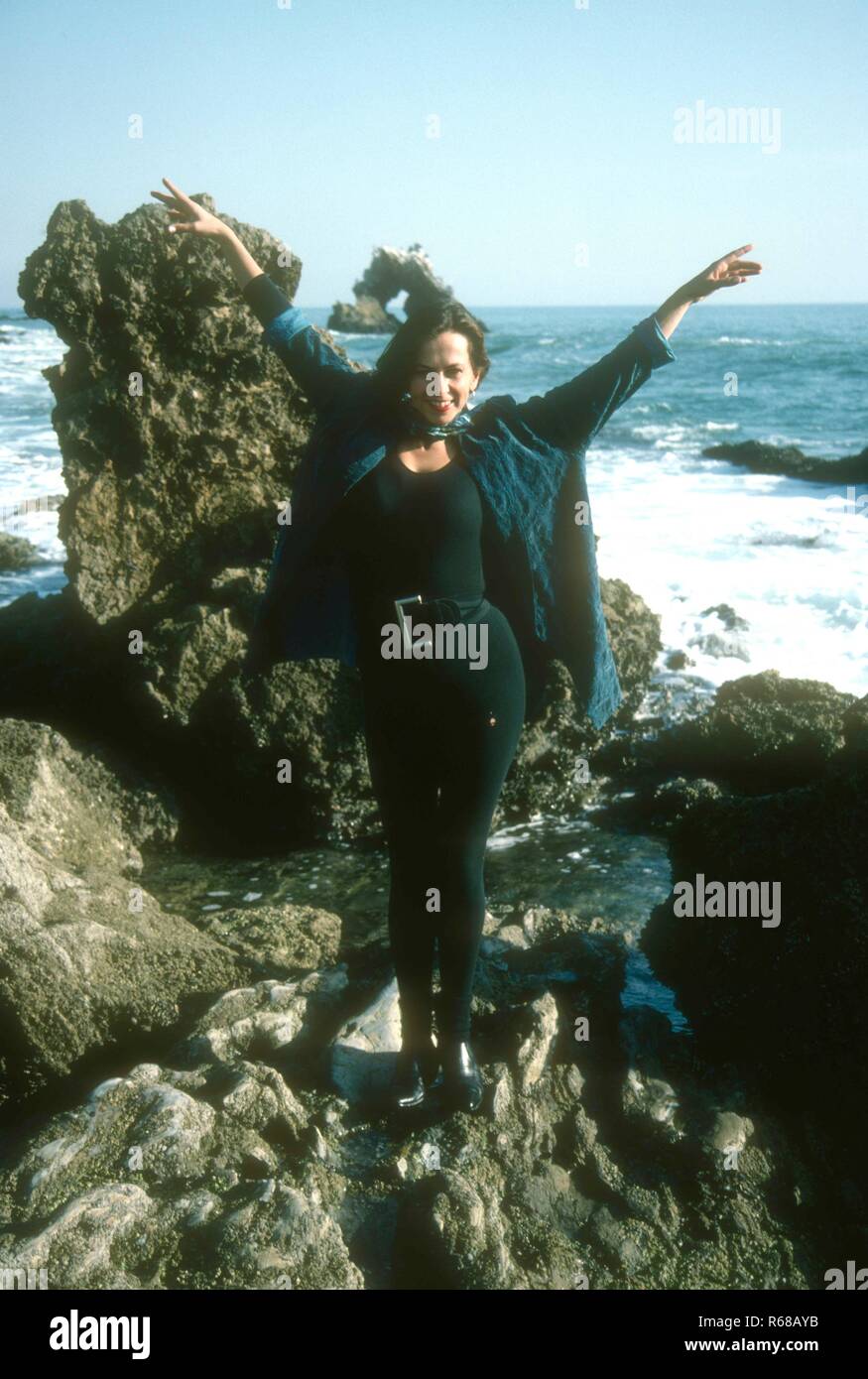 SANTA MONICA, CA - MARCH 12: (EXCLUSIVE) Singer Francine Poitras poses ...