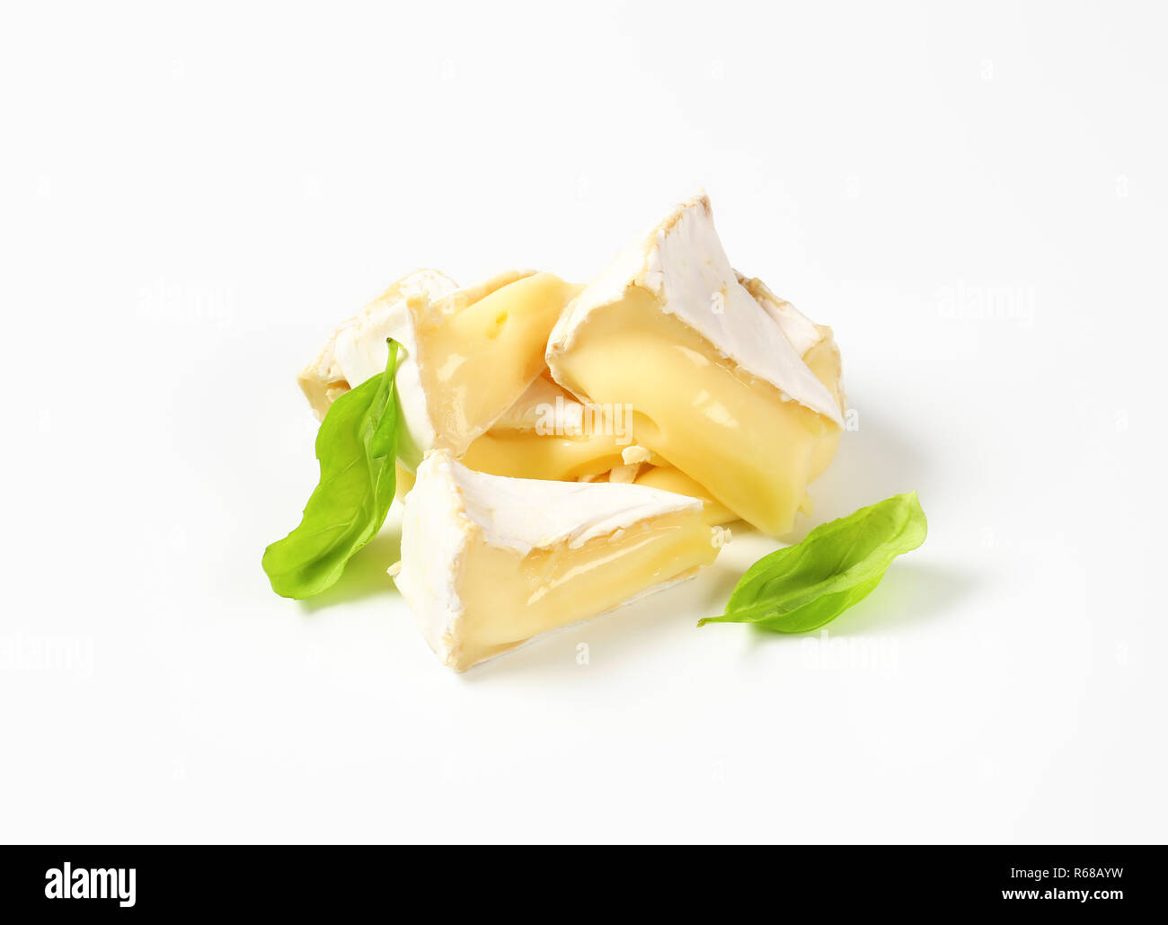 Soft ripened brie cheese Cut Out Stock Images & Pictures - Alamy
