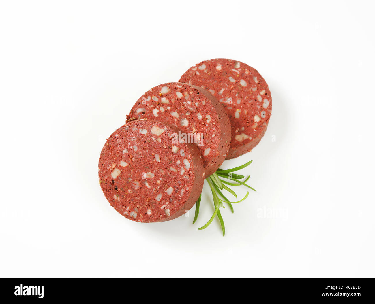 blood sausage (black pudding Stock Photo - Alamy