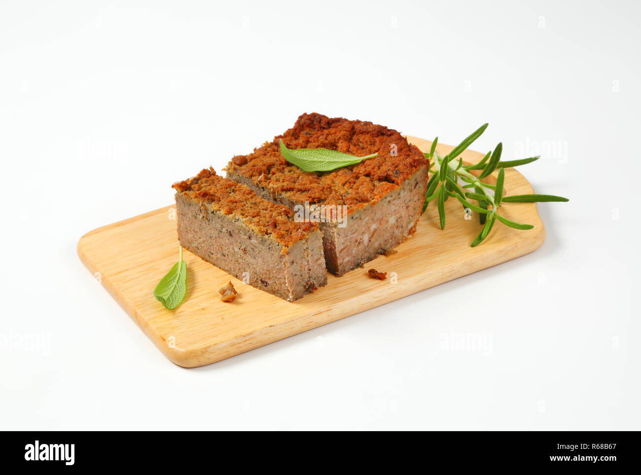 pork and liver meatloaf Stock Photo - Alamy