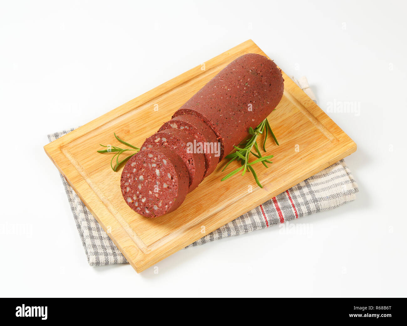 blood sausage (black pudding Stock Photo - Alamy