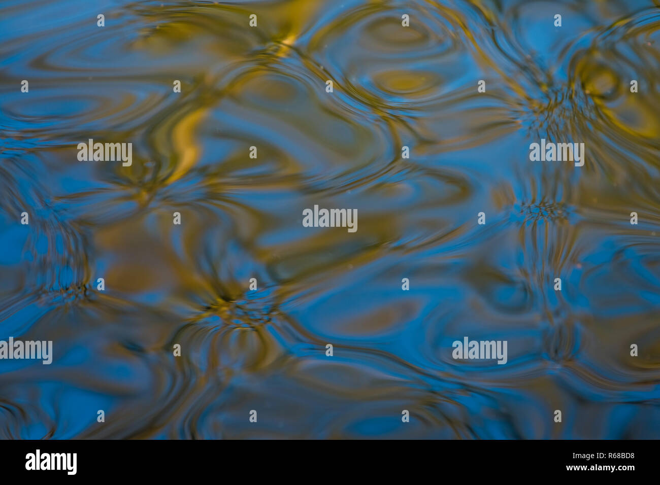 Abstract reflection on a water surface Stock Photo - Alamy