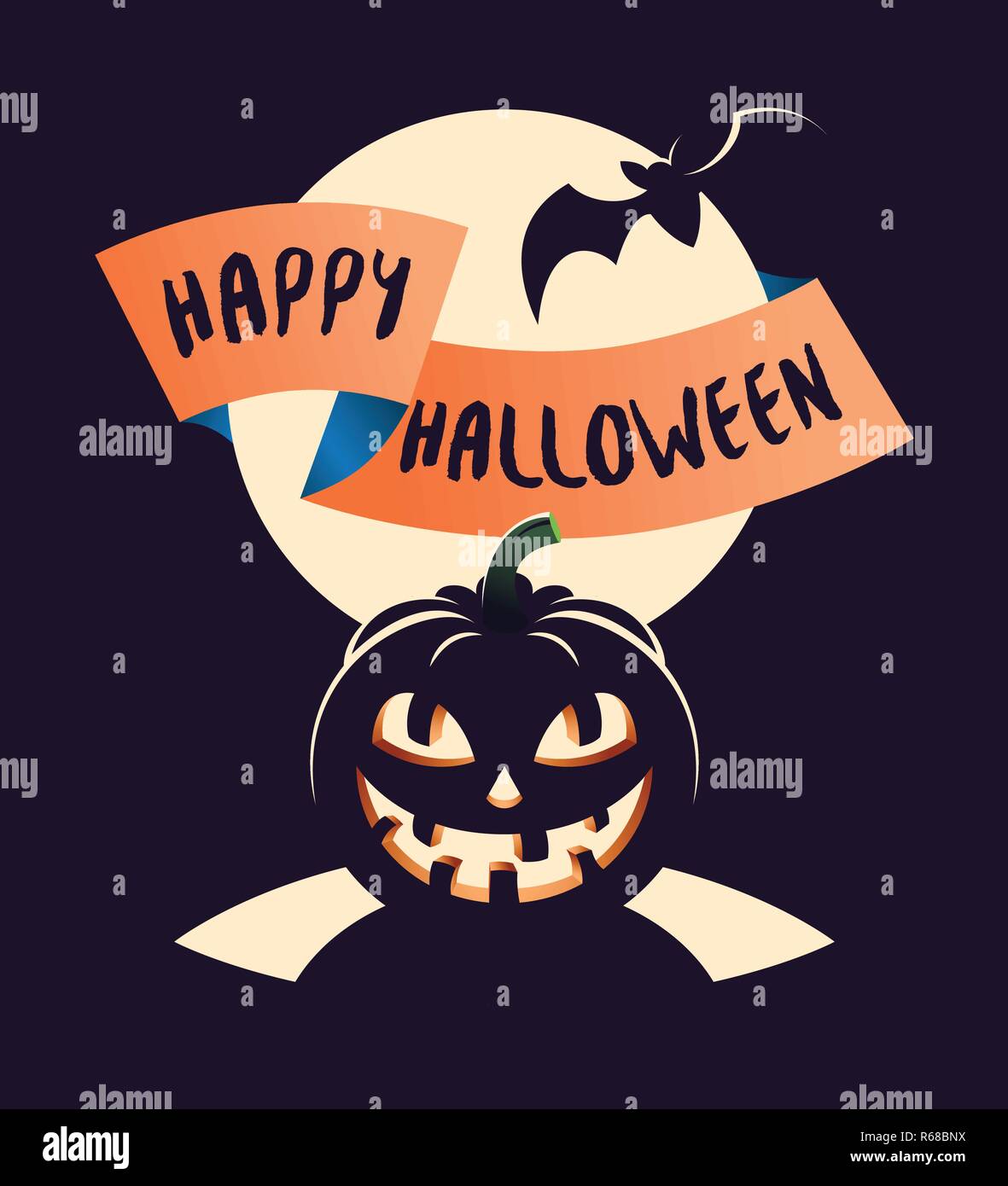Happy Halloween Poster Stock Vector Image & Art - Alamy