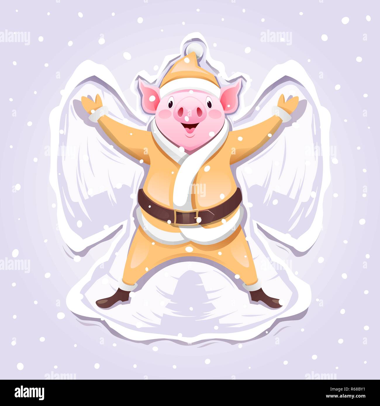 Making a snowball Stock Vector Images - Alamy