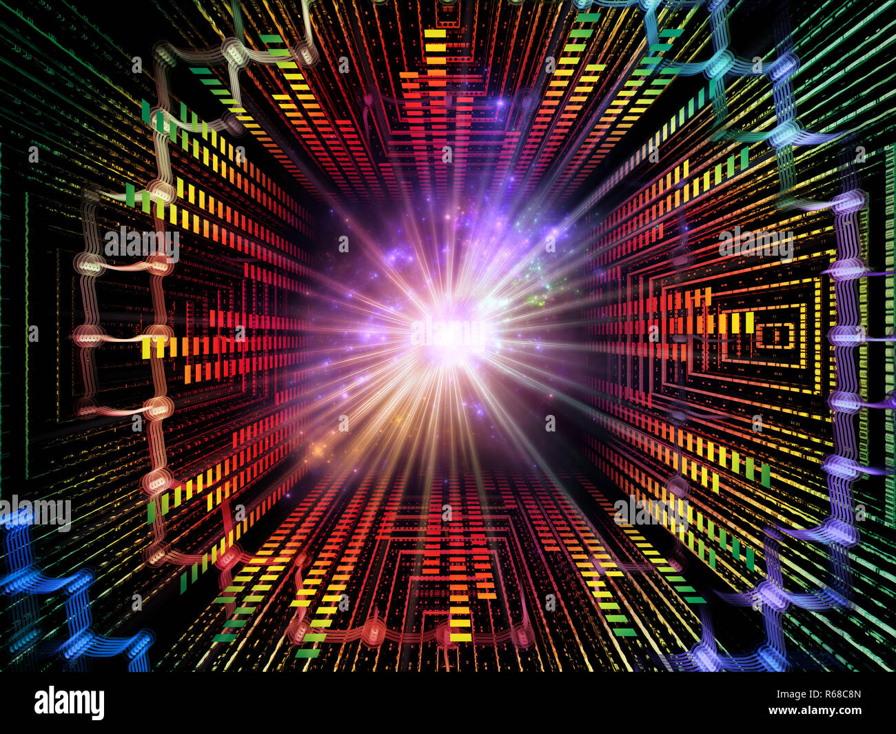 Glow of Quantum Space Stock Photo - Alamy