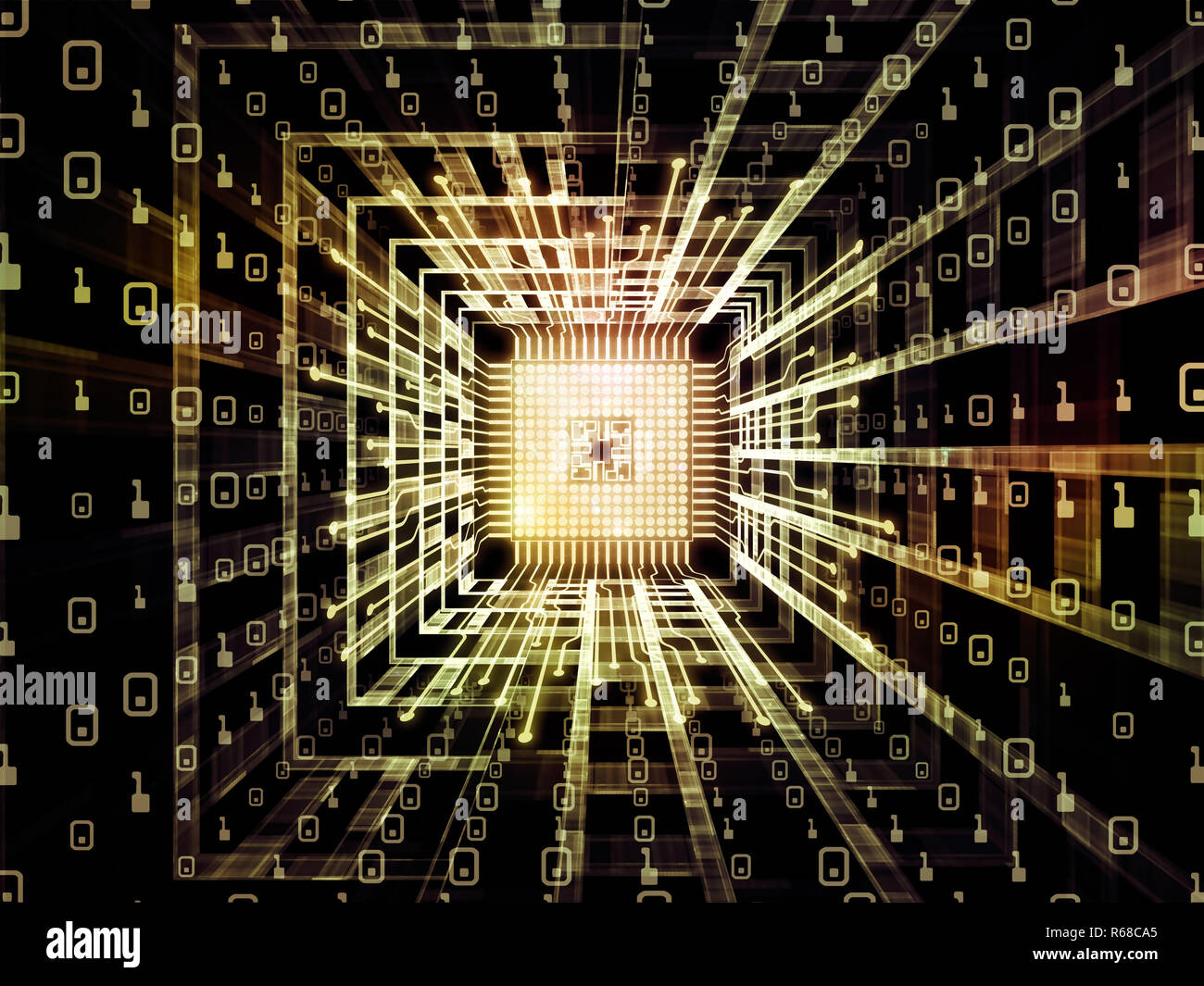 Acceleration of Digital Processor Stock Photo - Alamy