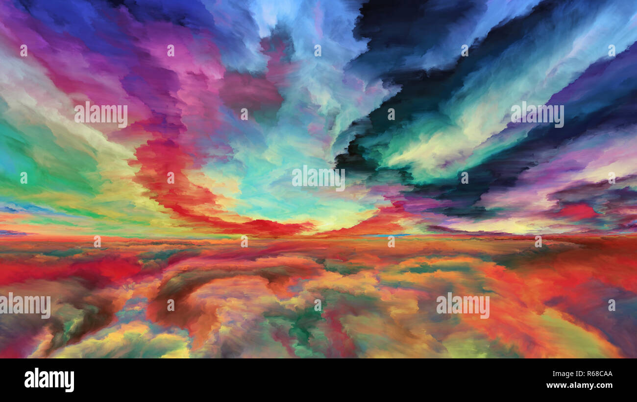 Illusion of Abstract Landscape Stock Photo - Alamy