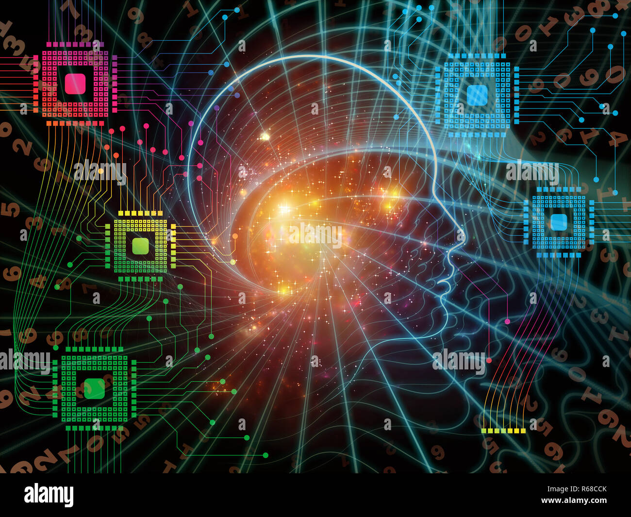 Illusion of Machine Consciousness Stock Photo - Alamy