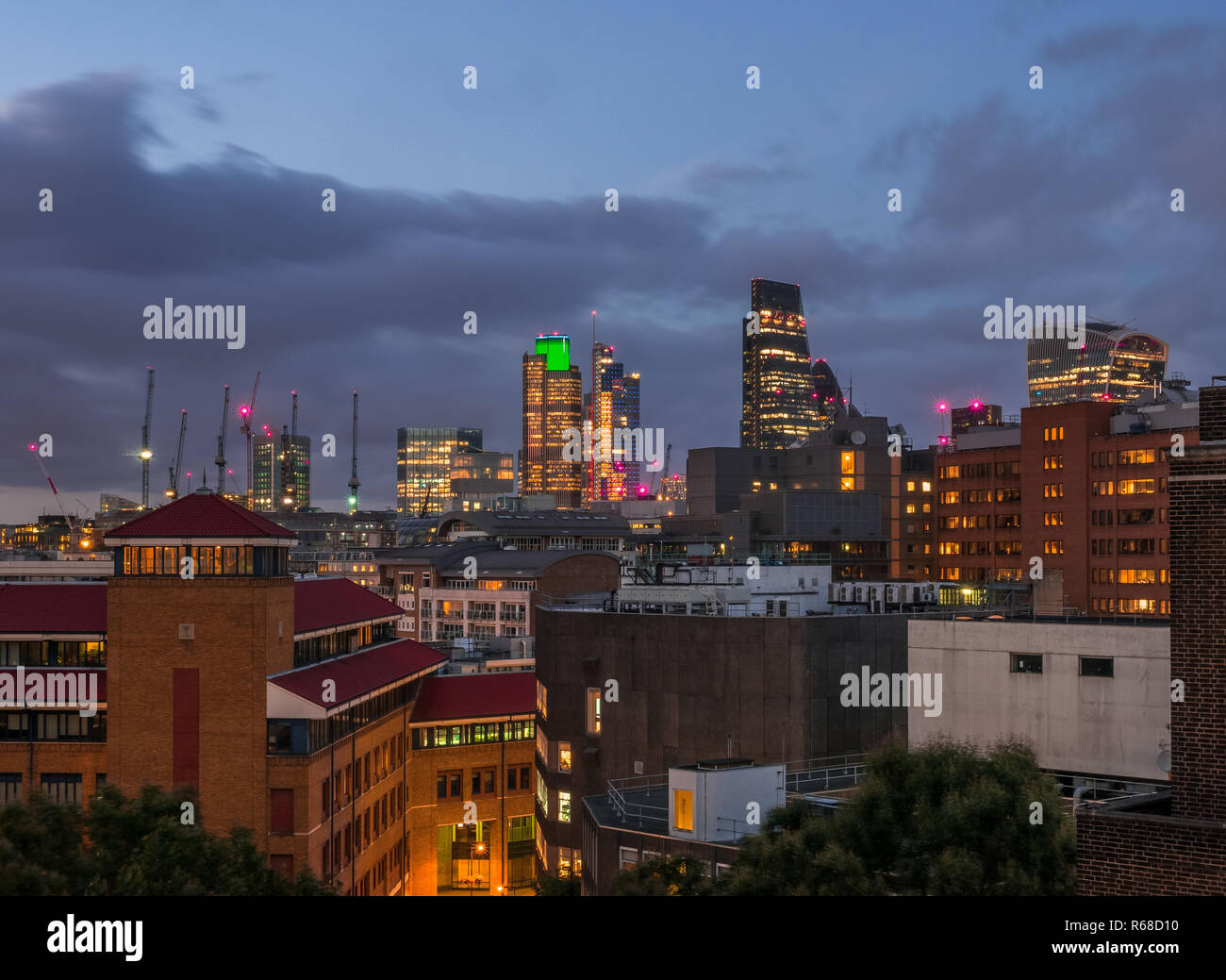 London City skyline at dusk Stock Photo - Alamy