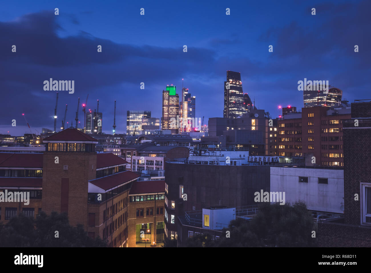 London City skyline at dusk Stock Photo - Alamy