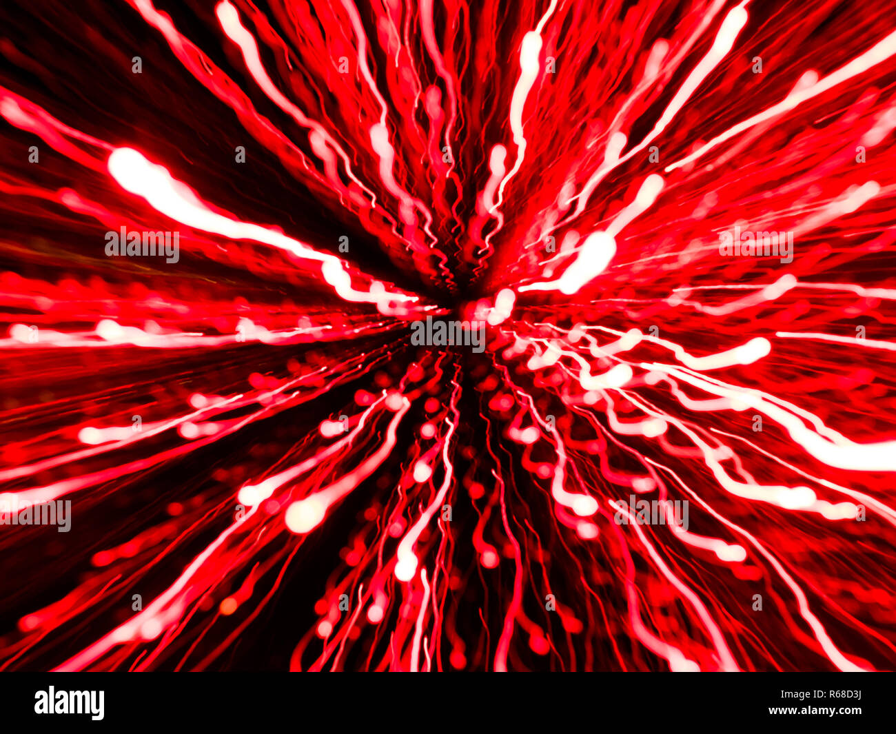 Red light trails Stock Photo - Alamy