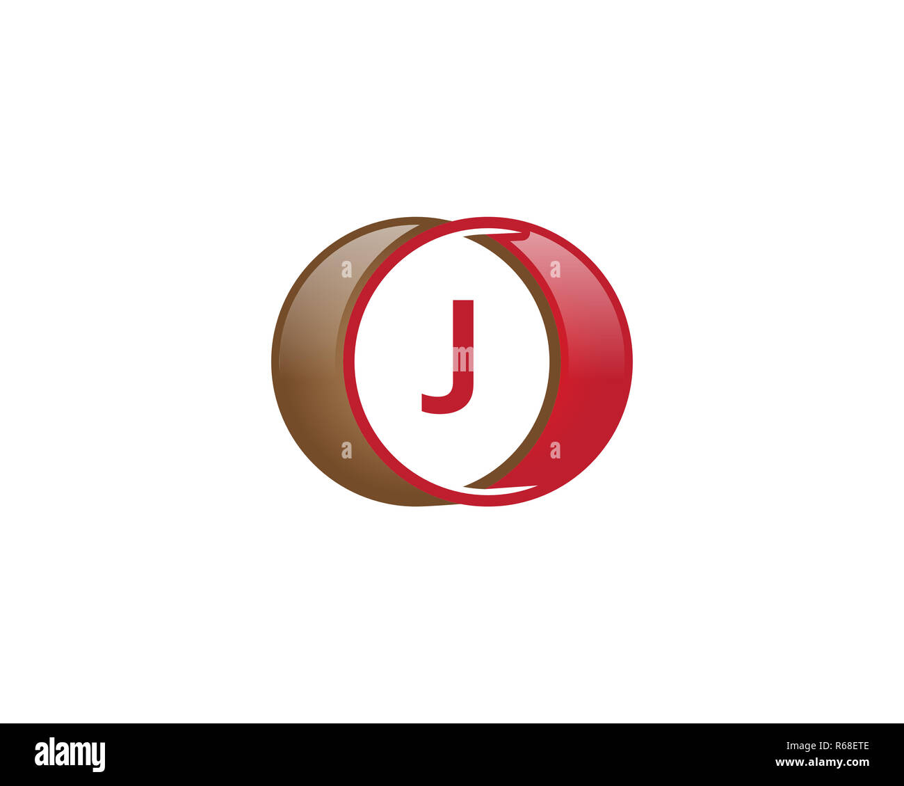 j letter circle logo Stock Photo - Alamy