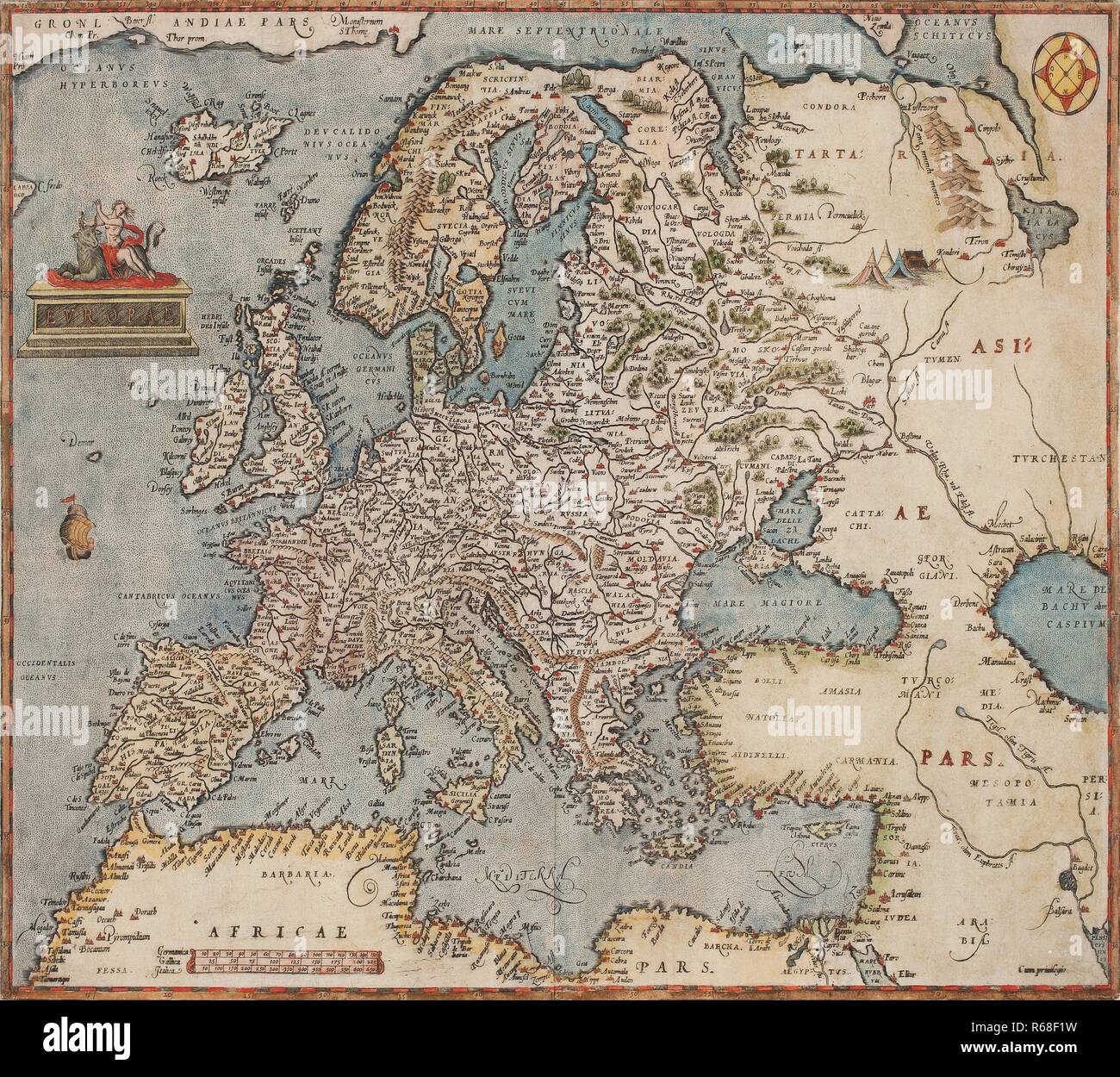 Ortelius world map hi-res stock photography and images - Alamy