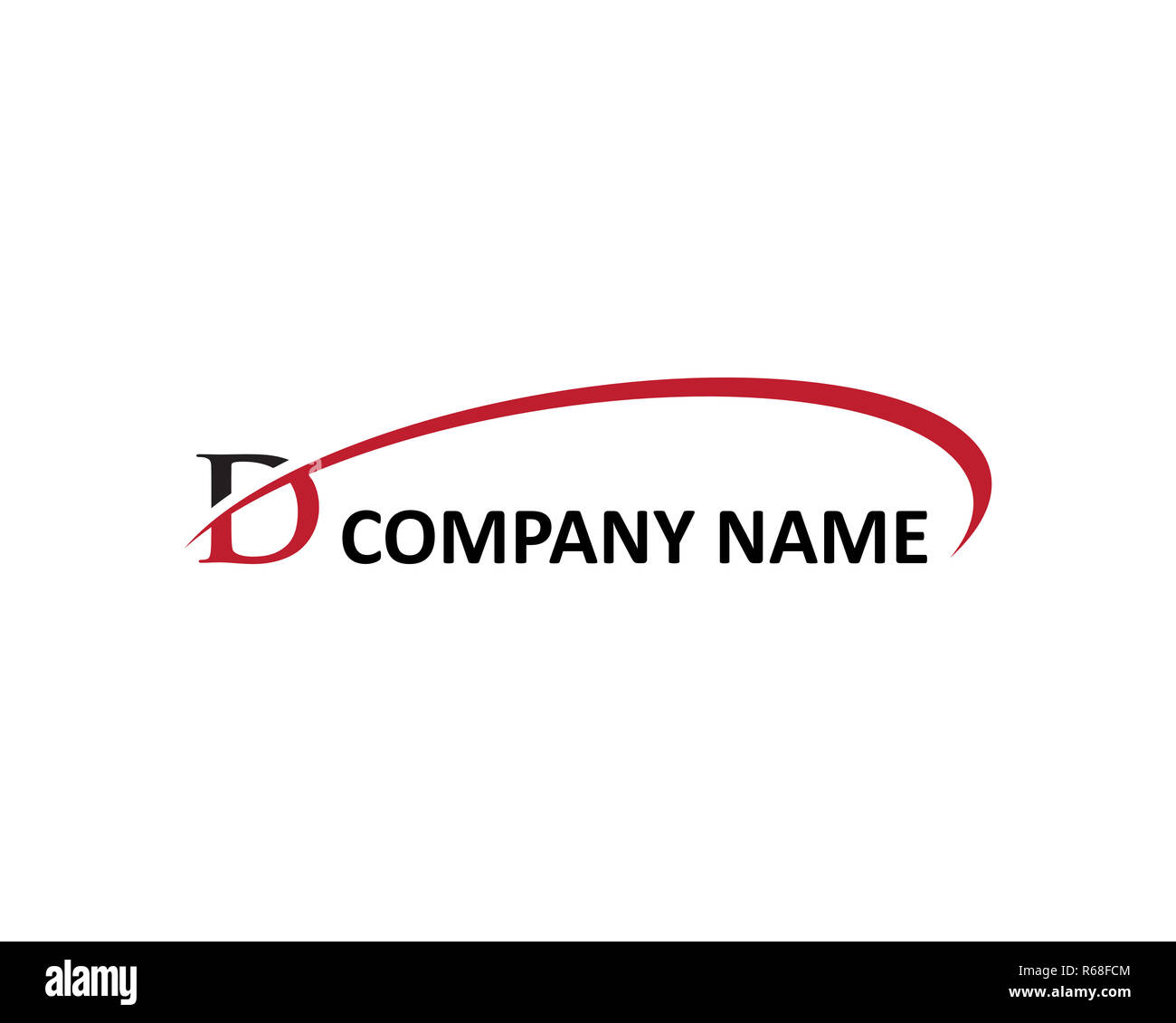 d letter swoosh logo Stock Photo - Alamy