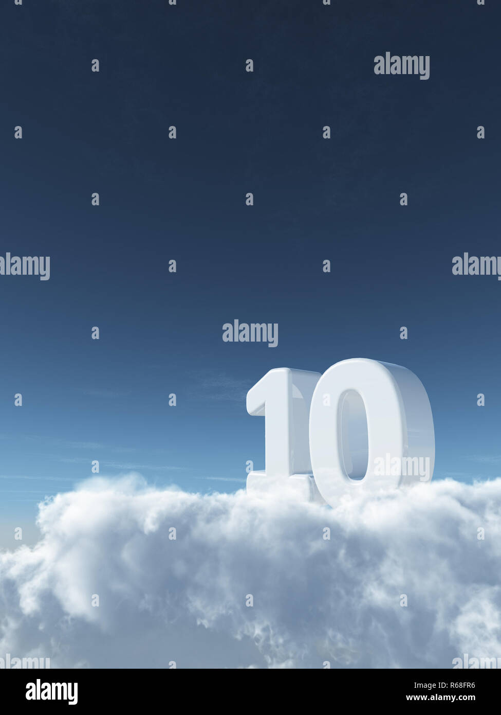 number in the sky Stock Photo - Alamy