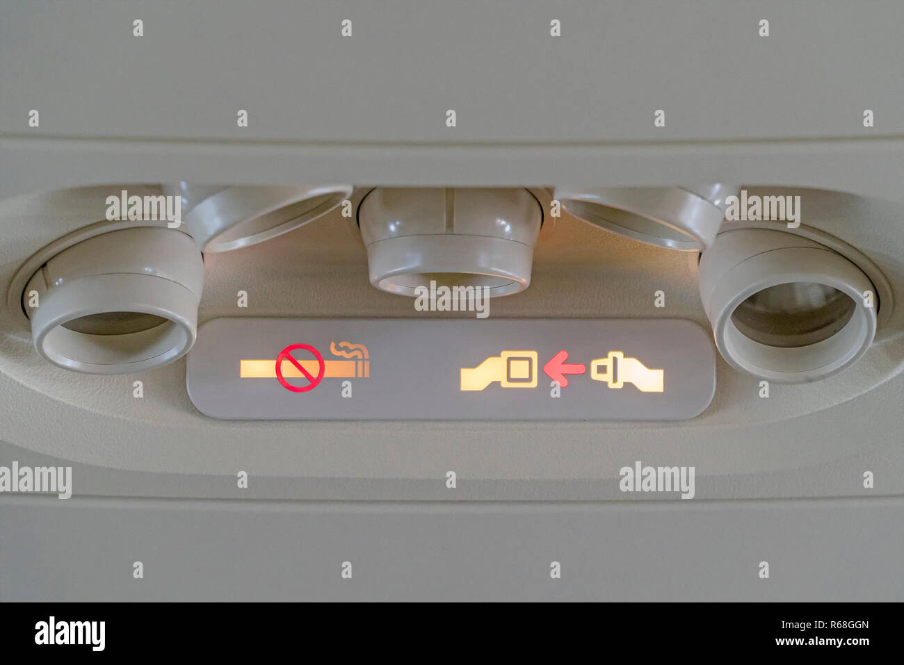 Overhead console airplane interior hi-res stock photography and images ...