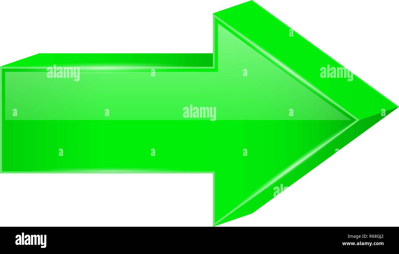 Green arrow sign icon Stock Vector Images - Alamy