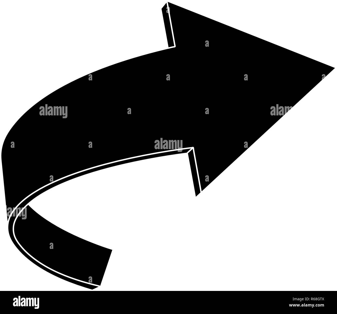 Flat design icon black Black and White Stock Photos & Images - Alamy