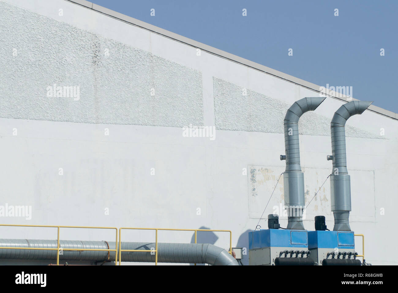 Many air blower located next to factory Stock Photo - Alamy