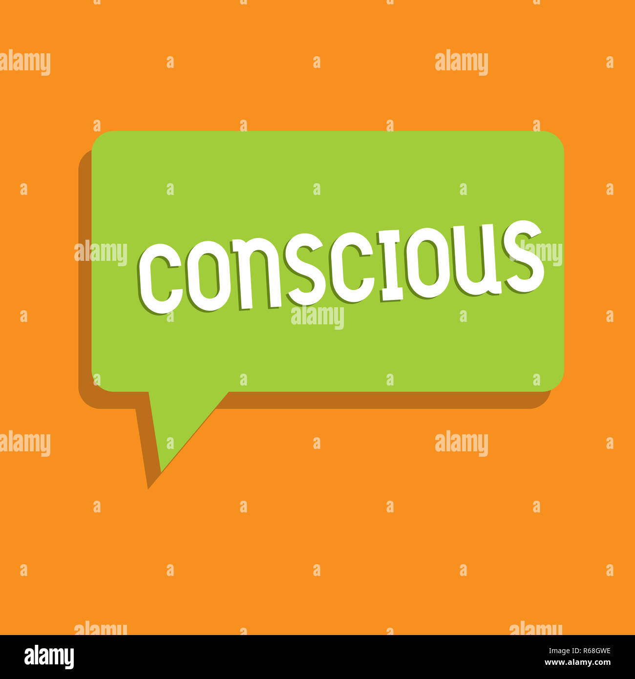 Conceptual hand writing showing Conscious. Business photo showcasing ...