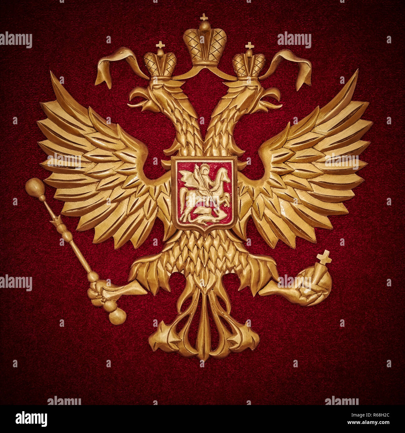 Coat of Arms of the Russia Stock Photo - Alamy