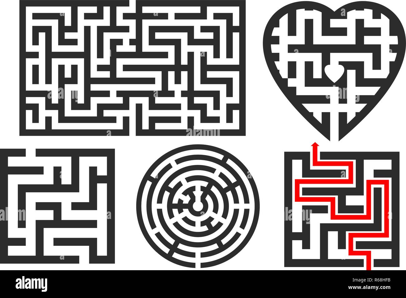 Maze object Stock Vector Images - Alamy