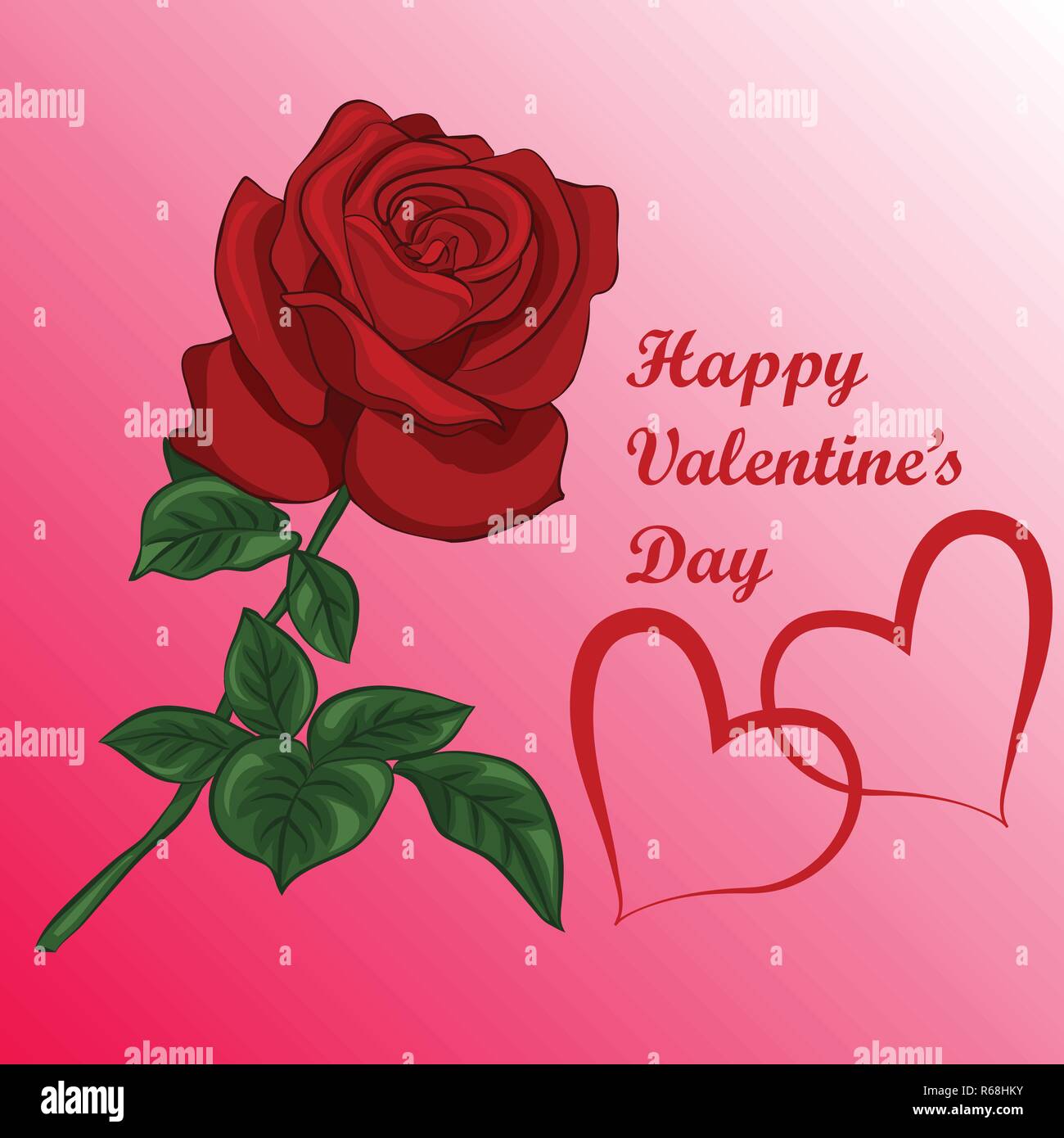 Flower bouquet red roses Stock Vector Images - Alamy